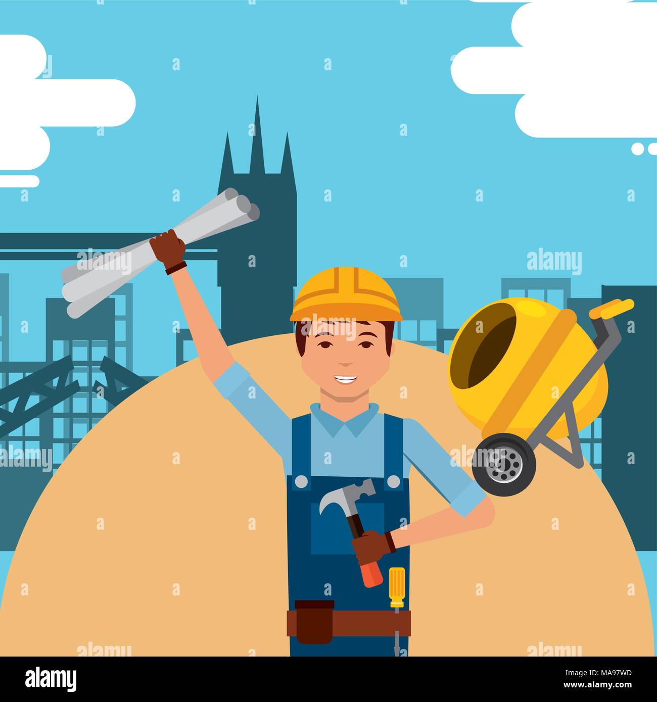 construction people workers Stock Vector Image & Art - Alamy