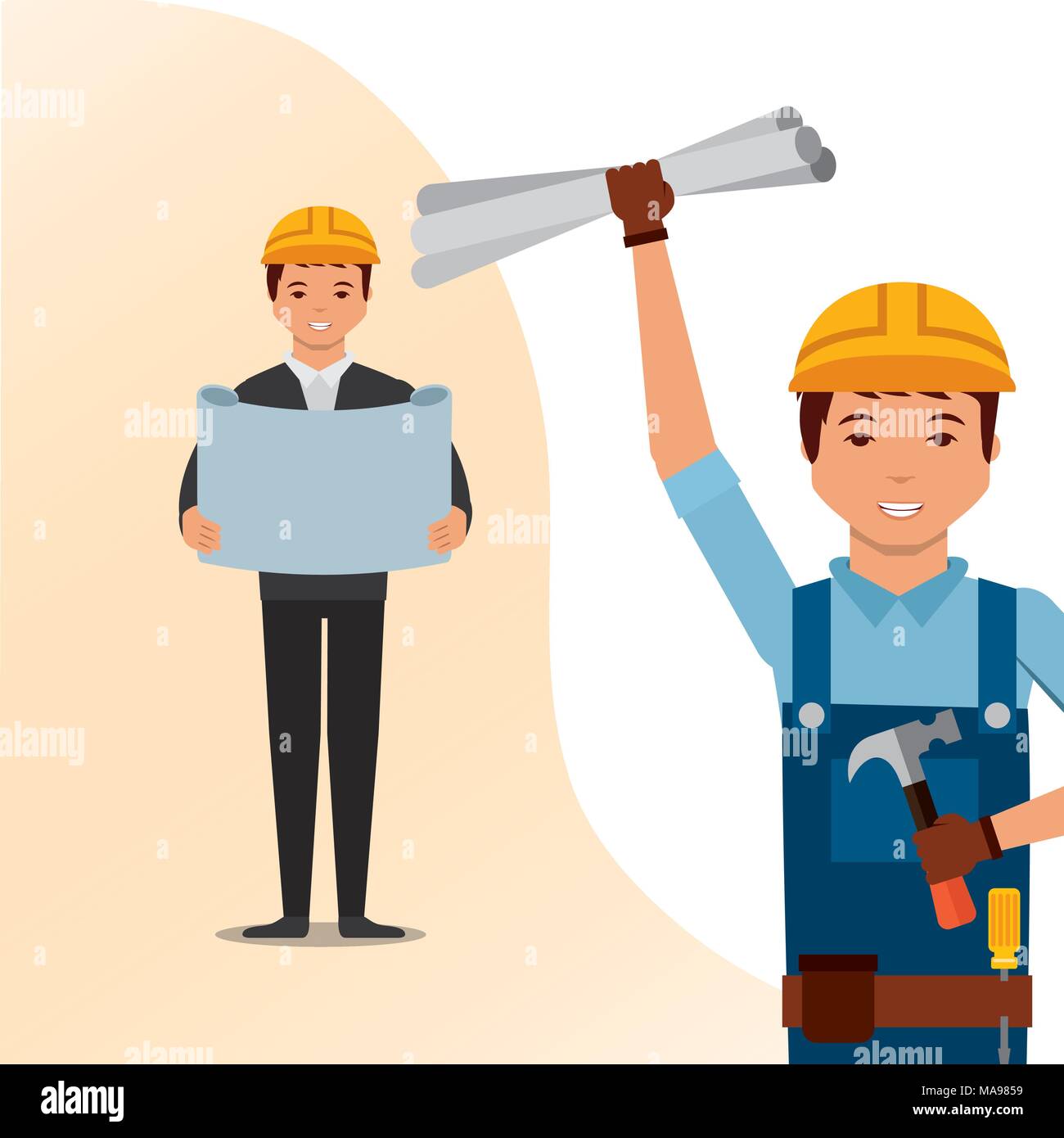 construction people tools Stock Vector Image & Art - Alamy