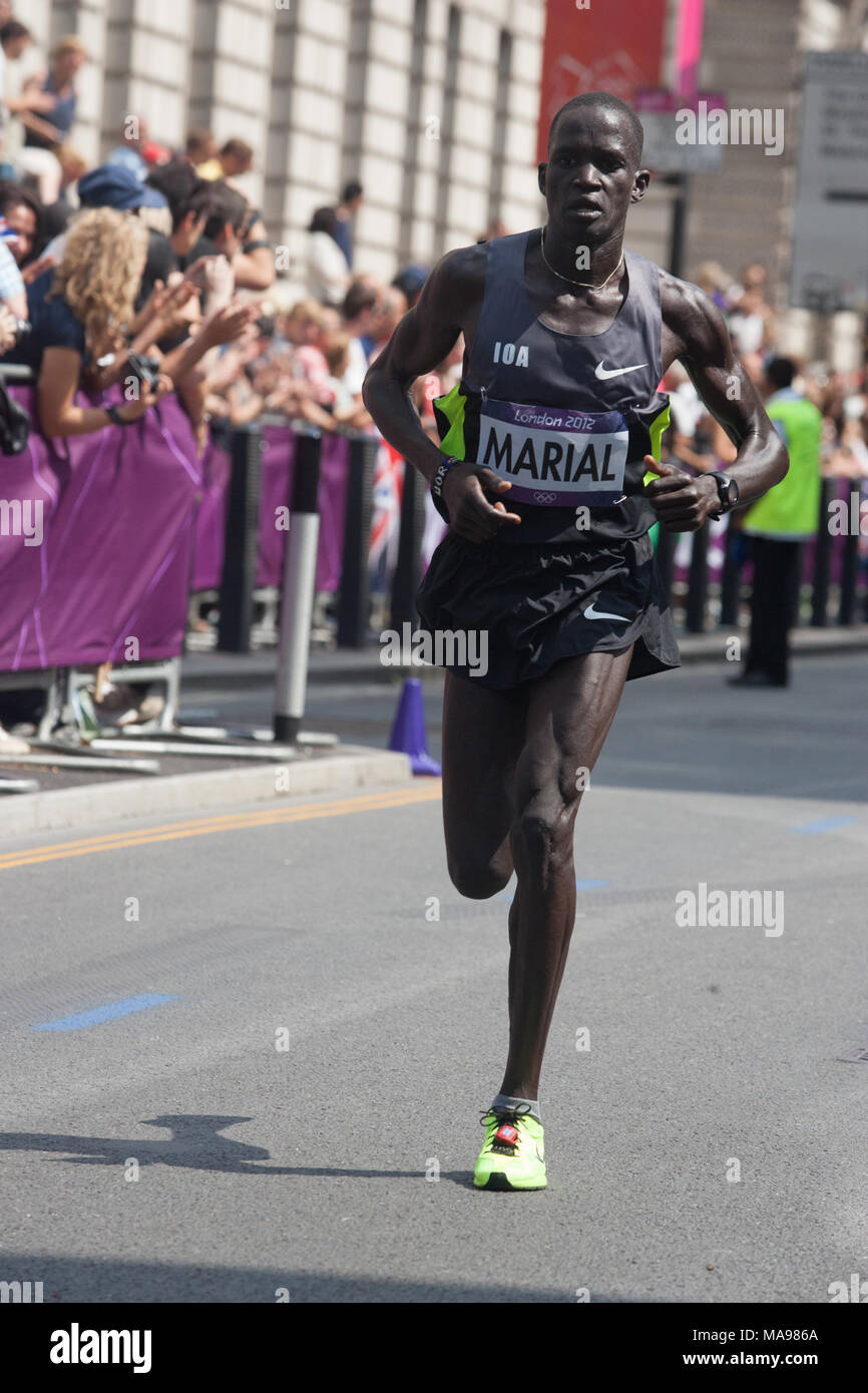 Olympics 2012 - London Games - Mens Marathon Race from Parliament ...