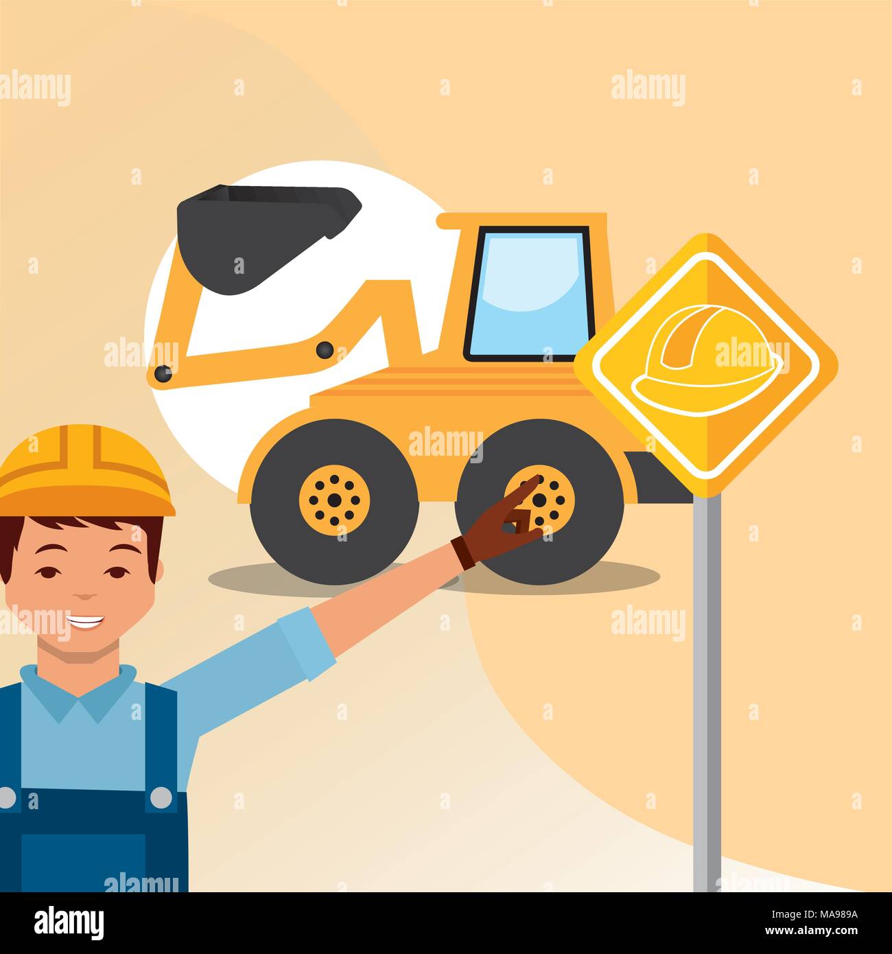 Two people engineer work Stock Vector Images - Alamy