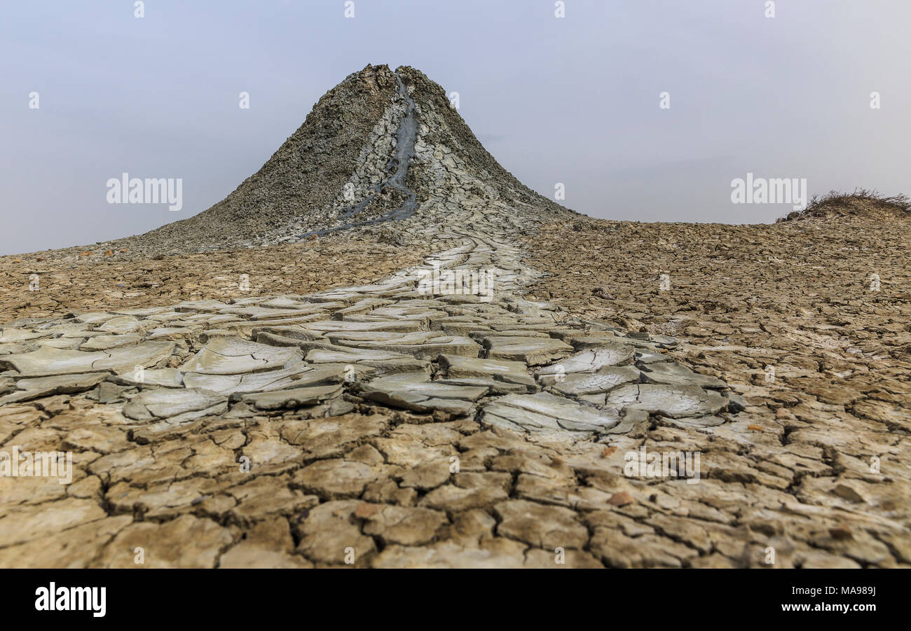 Mud volcanoes in Gobustan.Azerbaijan Stock Photo - Alamy