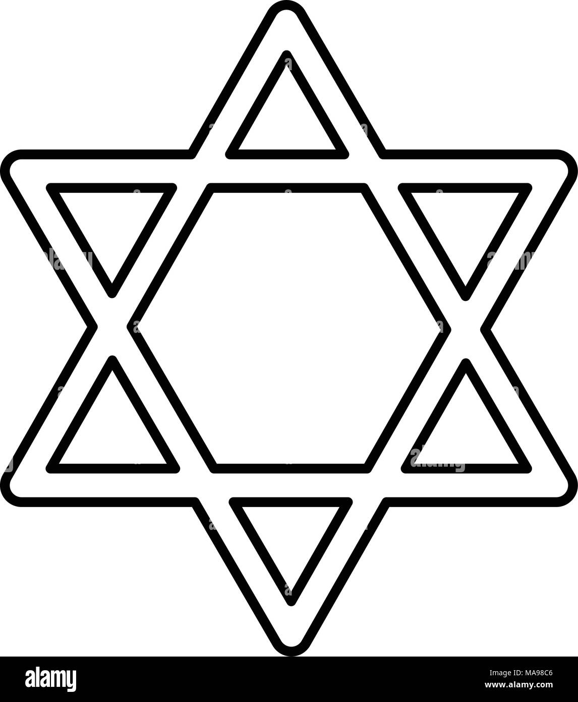 Star of david icon Stock Vector Image & Art - Alamy
