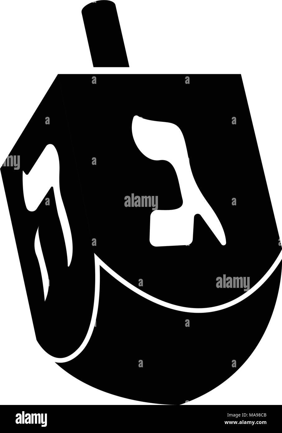 Jewish dreidel icon Stock Vector Image & Art - Alamy