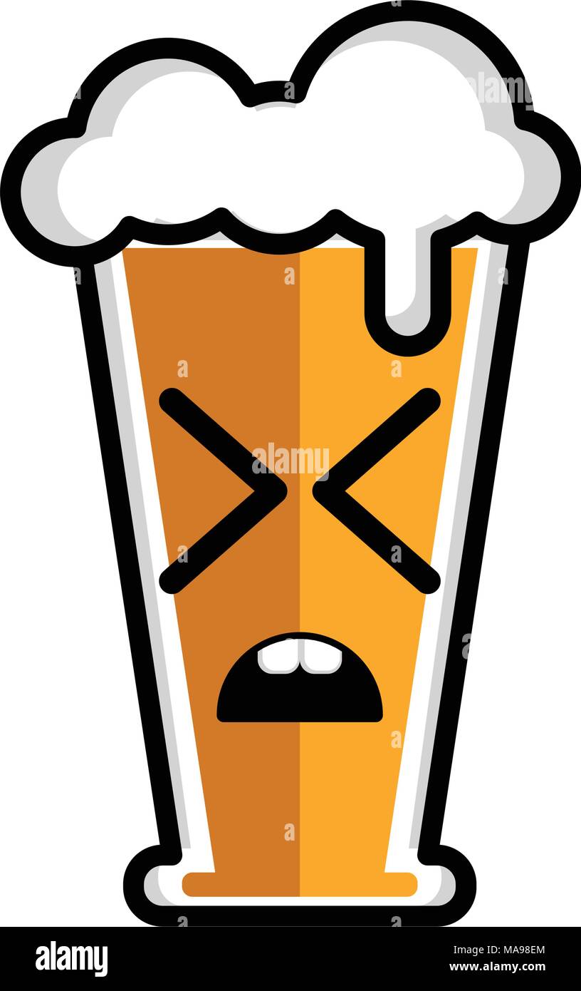 Disgusted beer cartoon character Stock Vector Image & Art - Alamy