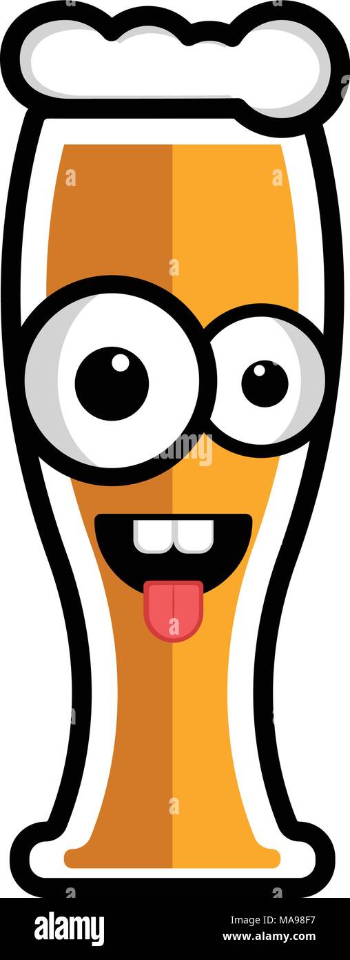 Happy beer cartoon character Stock Vector Image & Art - Alamy
