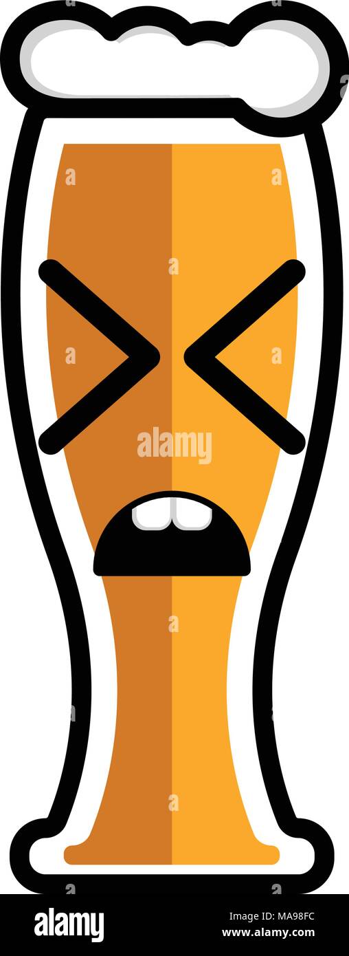 Disgusted beer cartoon character Stock Vector Image & Art - Alamy