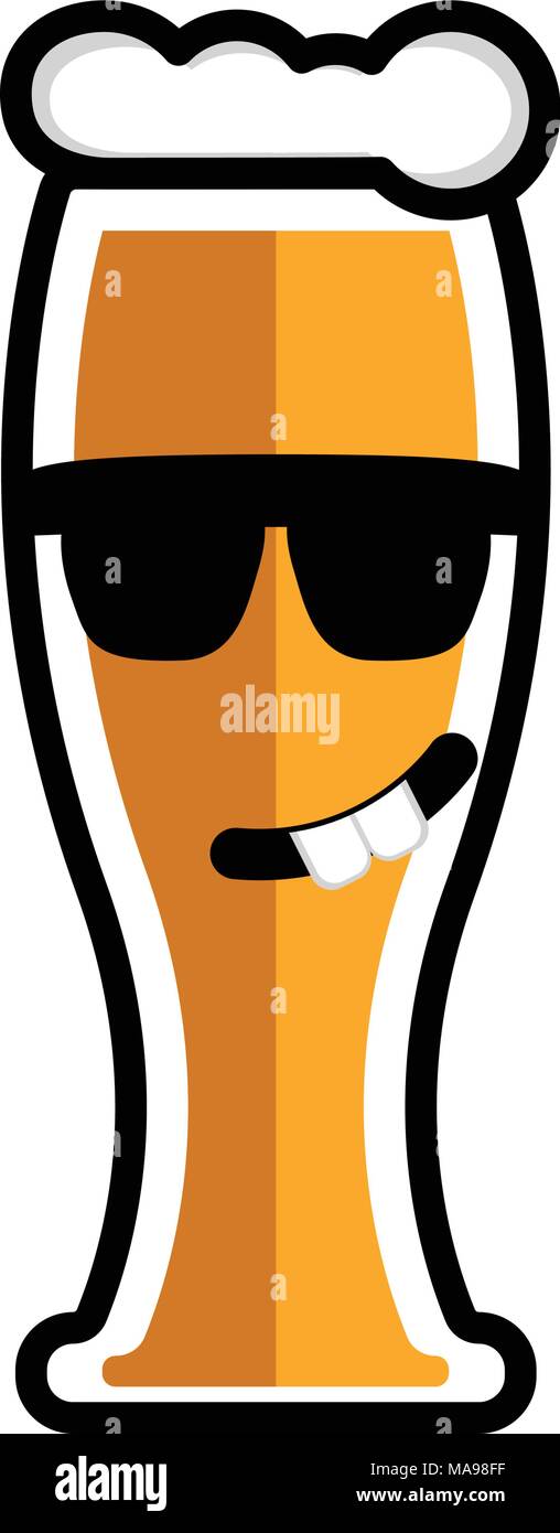 Happy beer cartoon character Stock Vector Image & Art - Alamy
