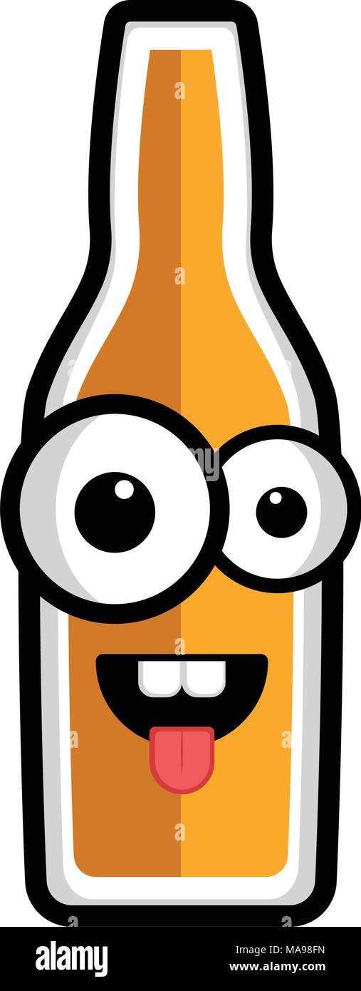 Happy beer cartoon character Stock Vector Image & Art - Alamy