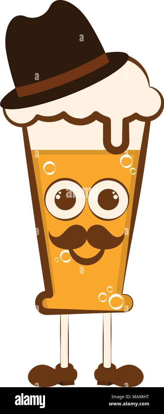 Vintage happy beer cartoon character Stock Vector Image & Art - Alamy