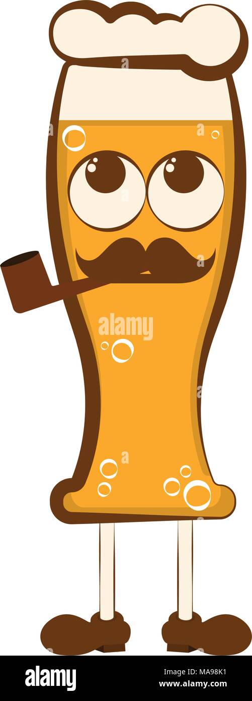 Vintage happy beer cartoon character Stock Vector Image & Art - Alamy