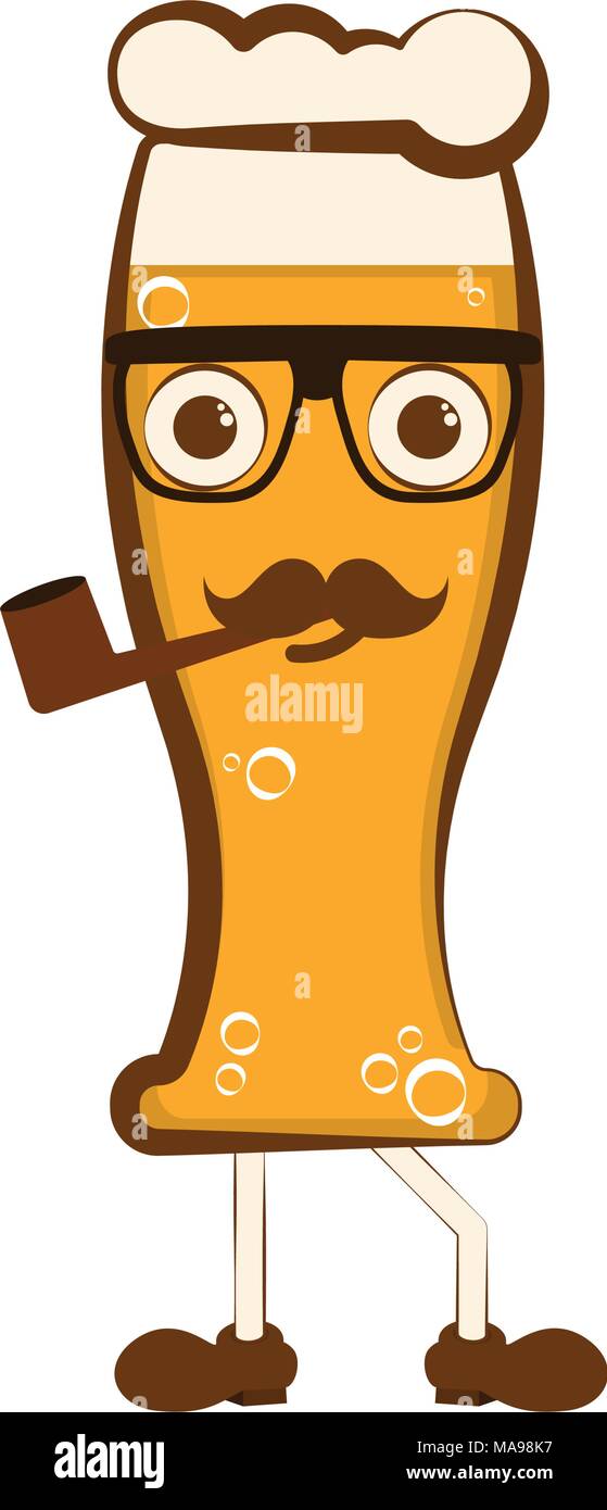 Vintage happy beer cartoon character Stock Vector Image & Art - Alamy