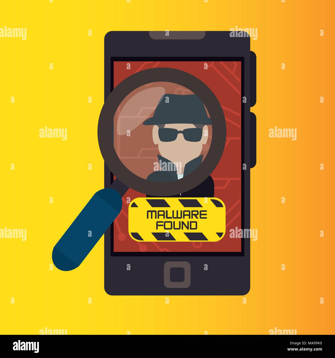 Surveillance security system graphic design, vector illustration Stock ...