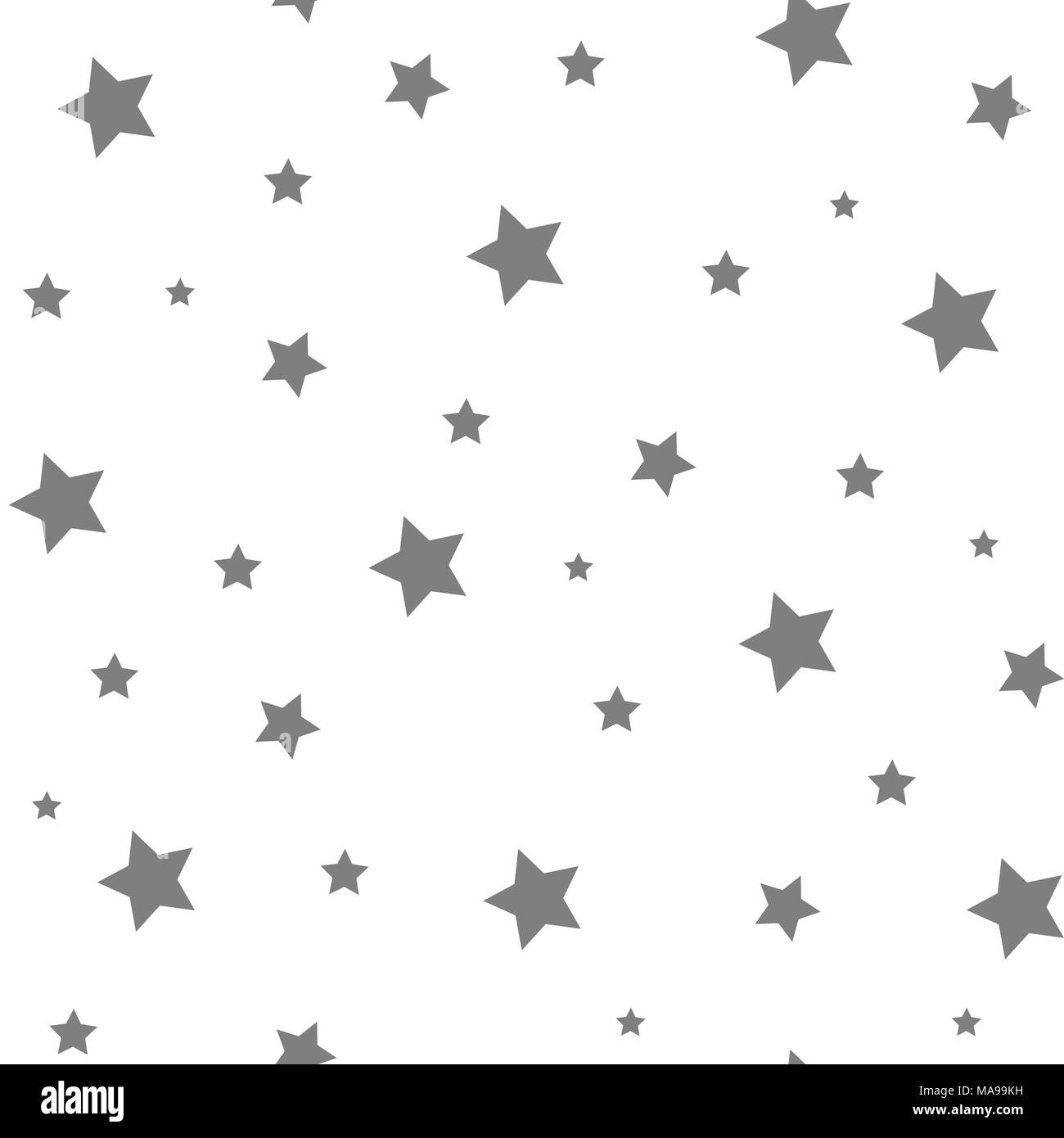 Seamless Star Monochrome Background Stars Seamless Pattern Stock