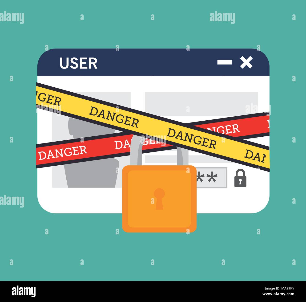 Surveillance security system graphic design, vector illustration Stock ...