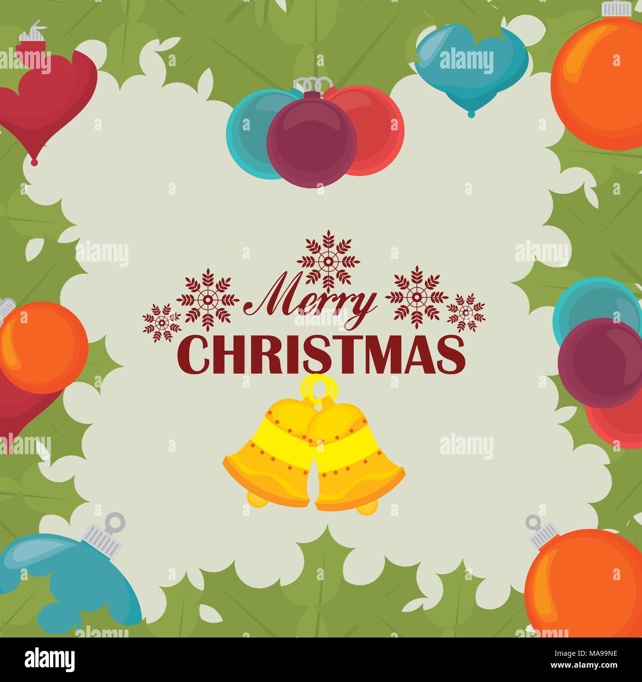 Merry christmas colorful card design, vector illustration eps 10 Stock ...