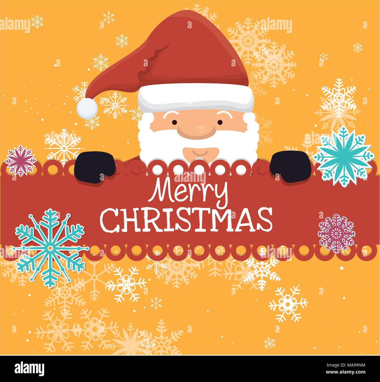 Merry christmas colorful card design, vector illustration eps 10 Stock ...