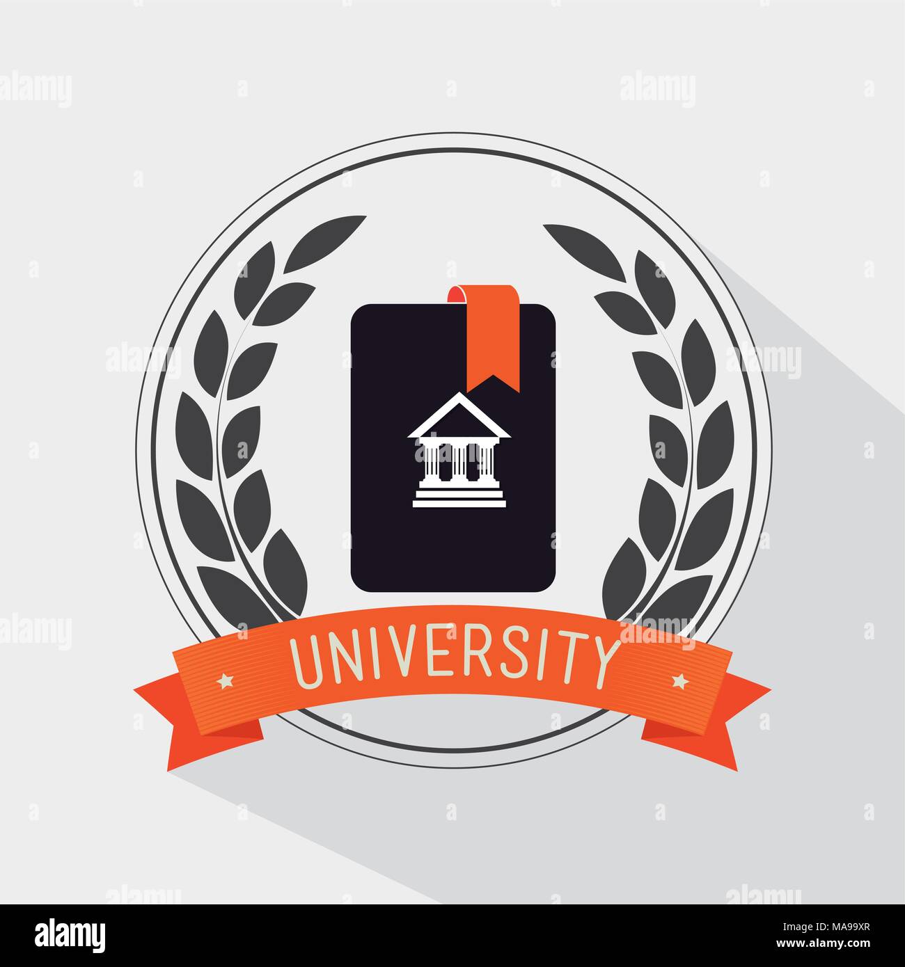 Academic education and elearning graphic design, vector illustration ...