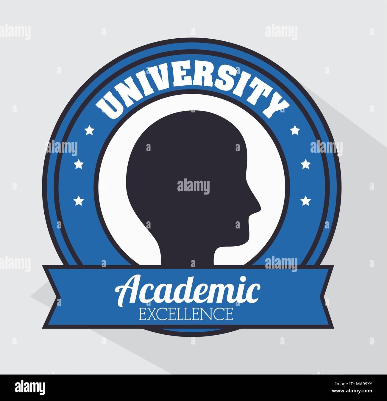Academic education and elearning graphic design, vector illustration ...