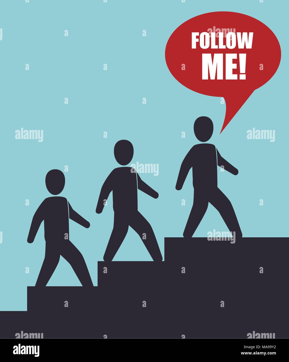 Follow me social trendy design, vector illustration graphic Stock ...
