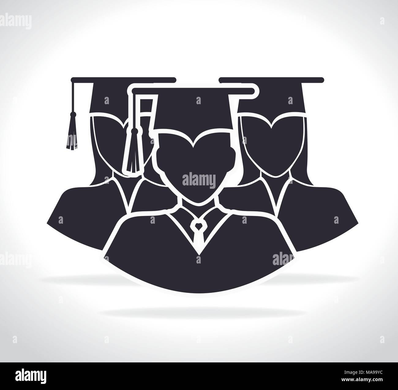 Academic education and elearning graphic design, vector illustration ...