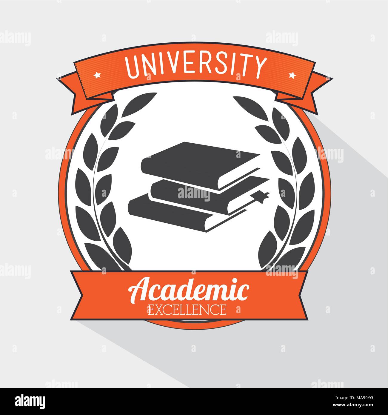 Academic education and elearning graphic design, vector illustration ...