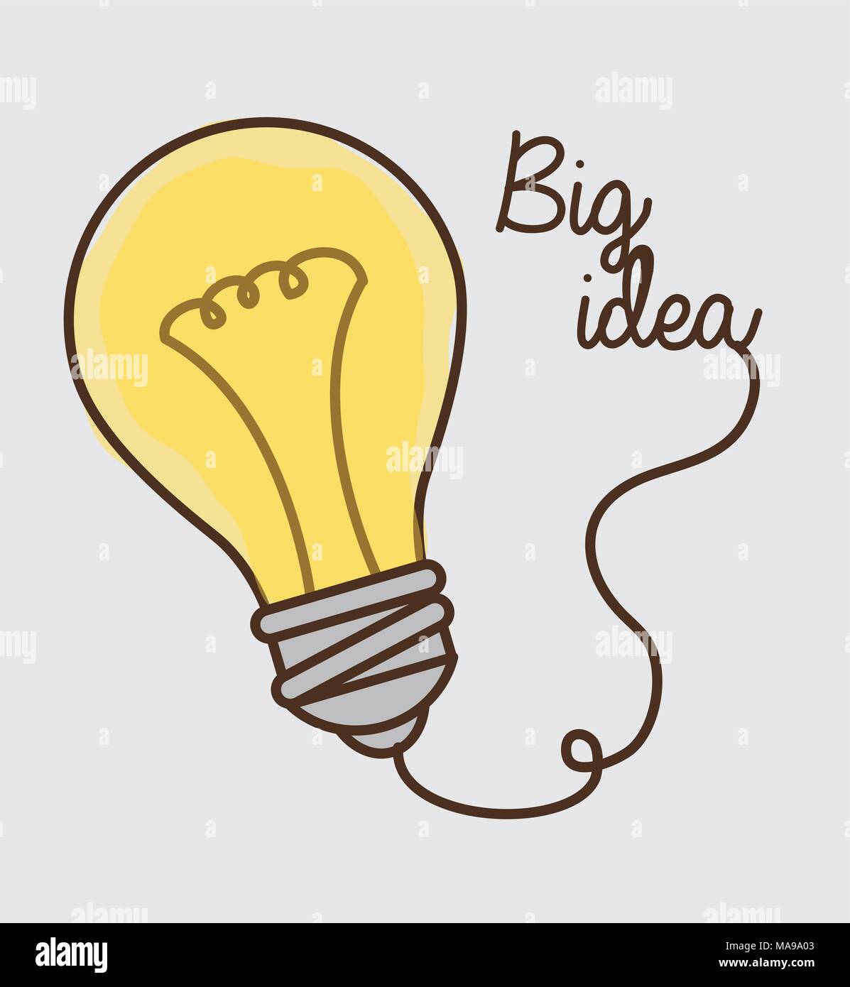 Big idea and creative thinking design, vector illustration graphic ...