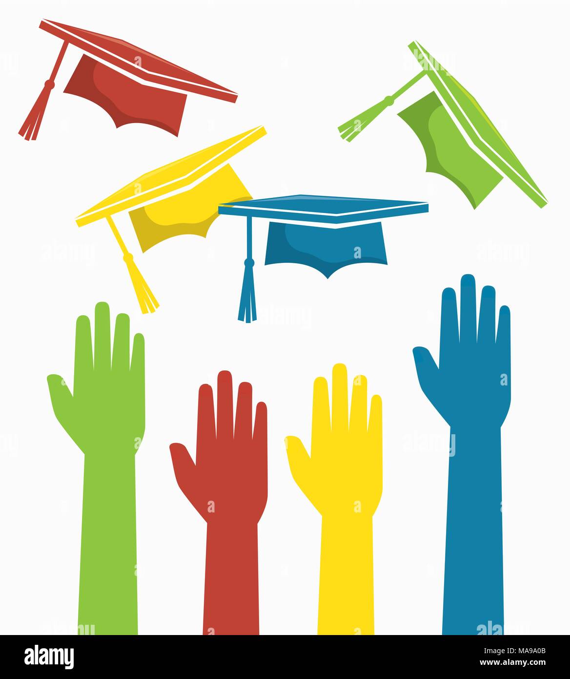 Academic education and elearning graphic design, vector illustration ...