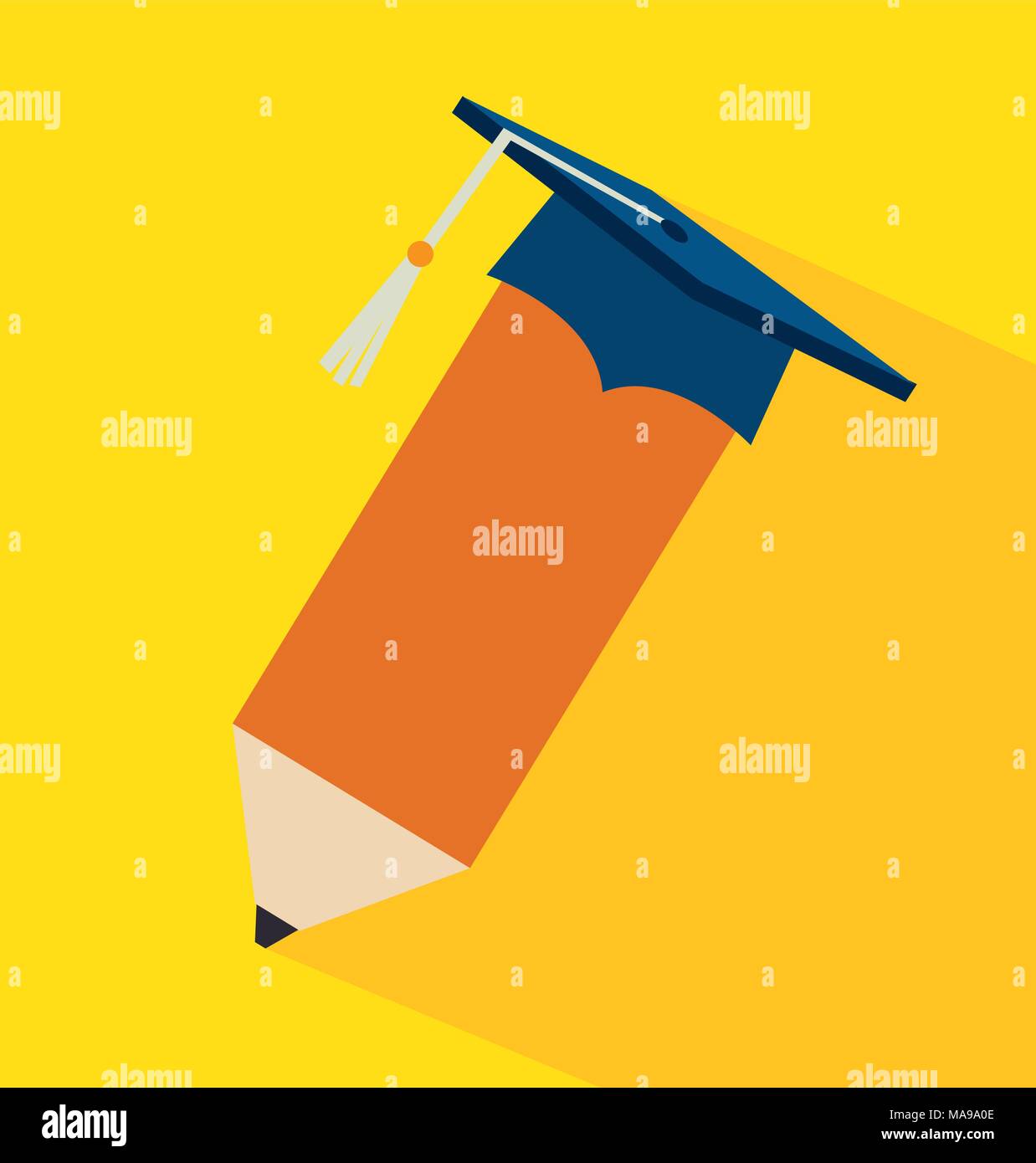 Academic education and elearning graphic design, vector illustration ...