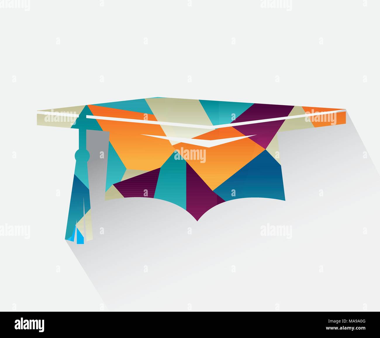 Academic education and elearning graphic design, vector illustration ...