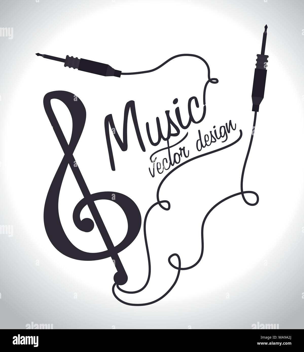 Music party festival graphic design, vector illustration Stock Vector ...