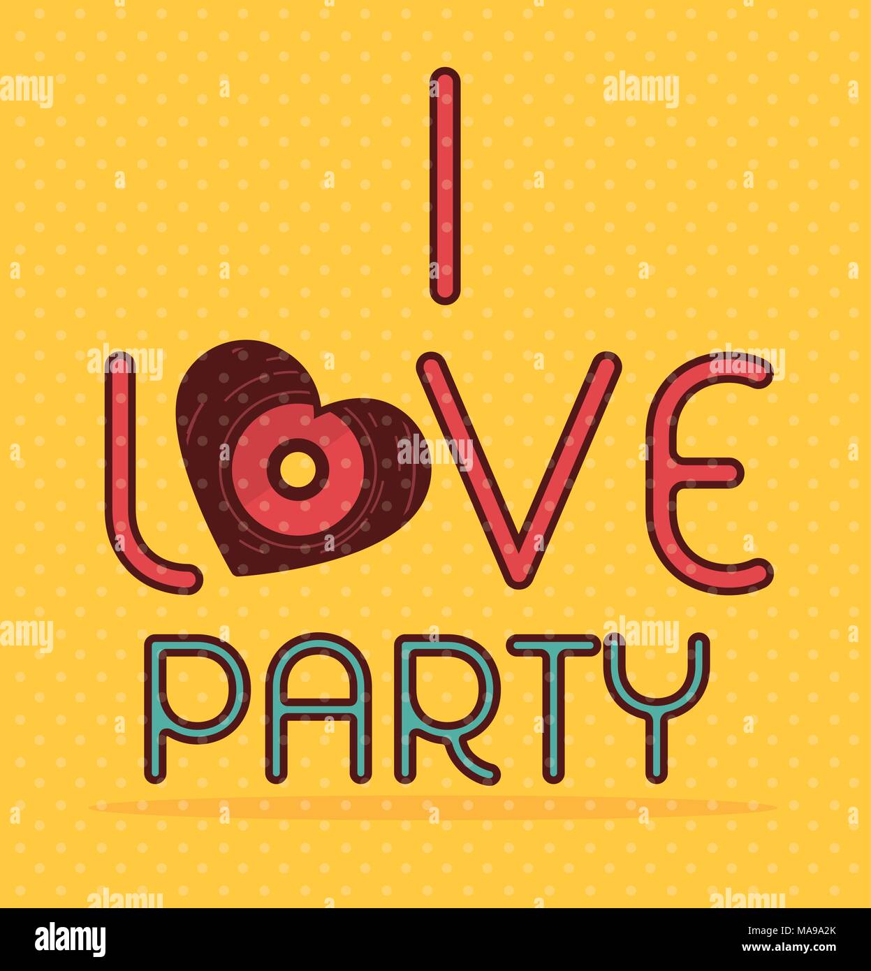 Music party festival graphic design, vector illustration Stock Vector ...
