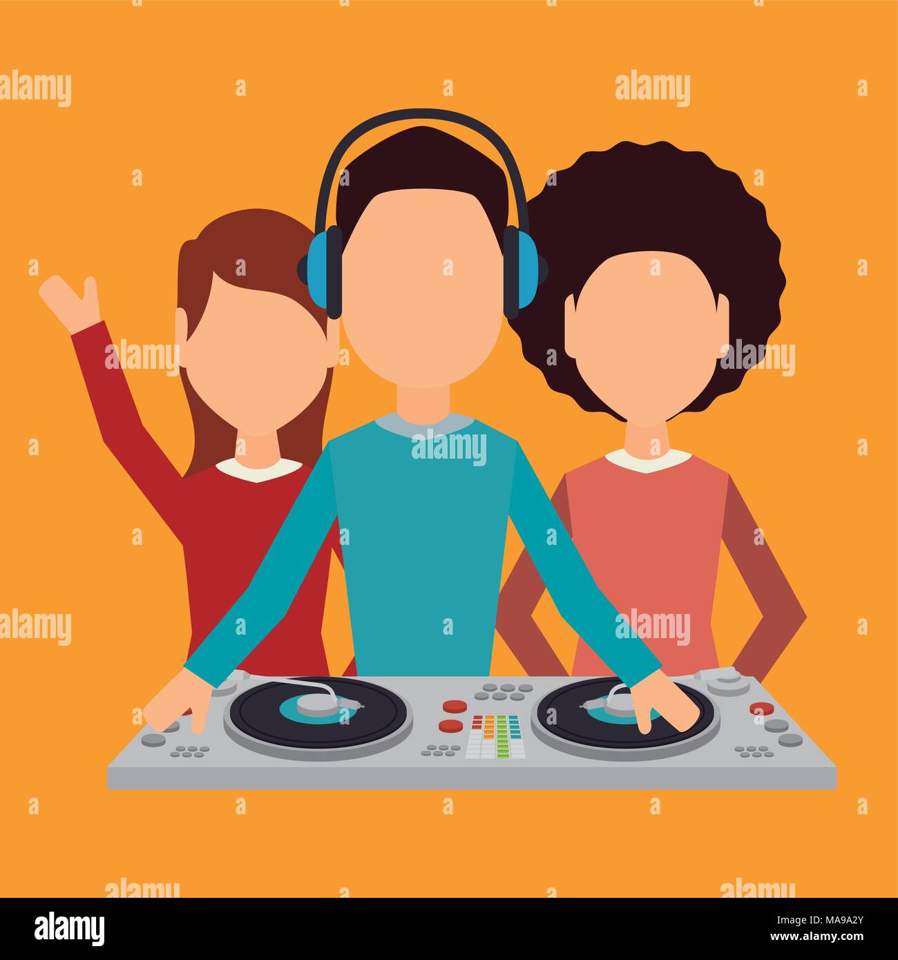 Music party festival graphic design, vector illustration Stock Vector ...