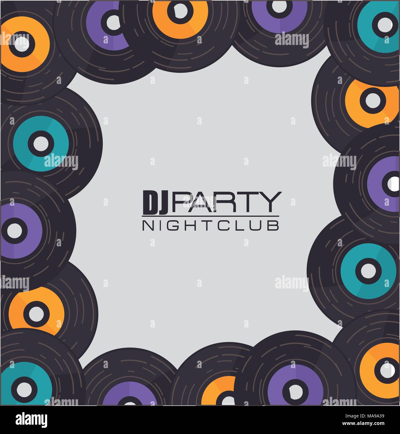 Music party festival graphic design, vector illustration Stock Vector ...