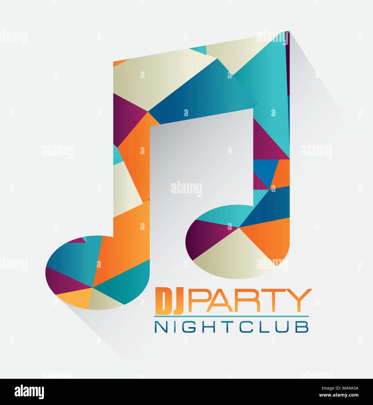 Music party festival graphic design, vector illustration Stock Vector ...