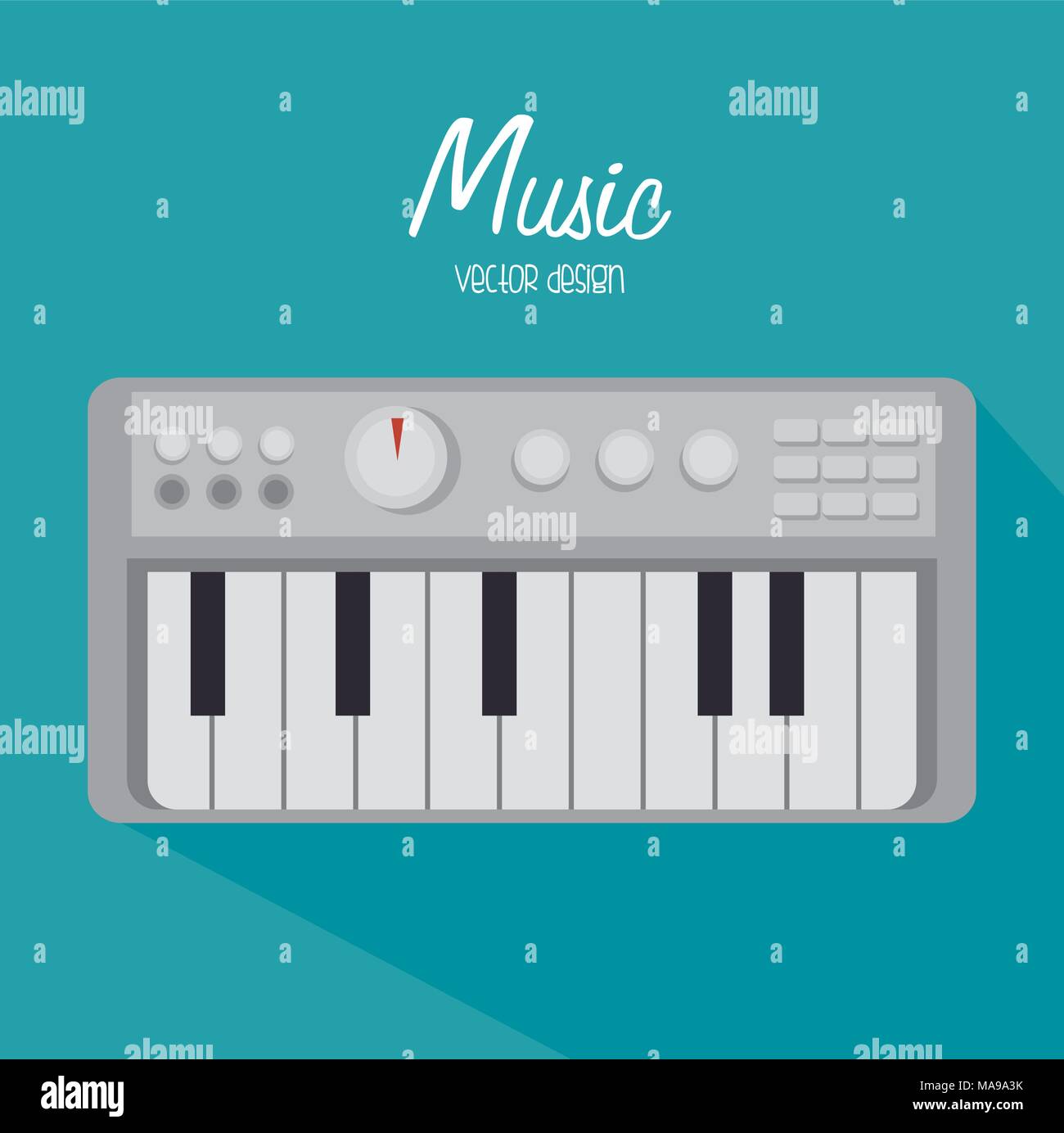 Music party festival graphic design, vector illustration Stock Vector ...