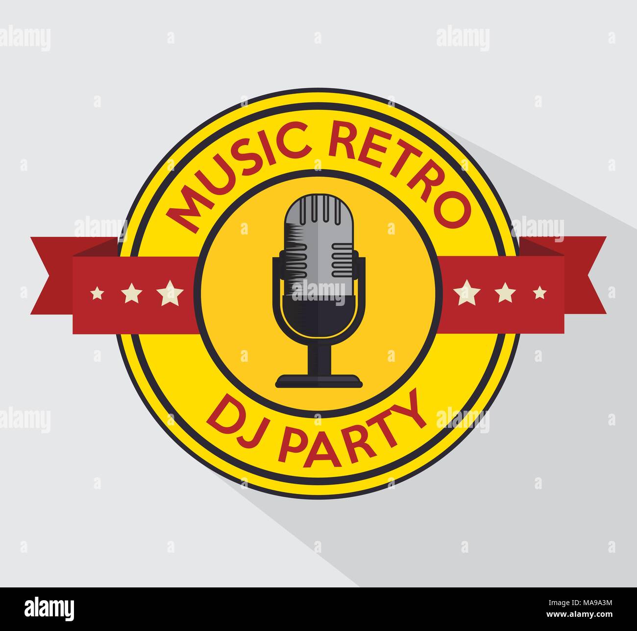 Music party festival graphic design, vector illustration Stock Vector ...