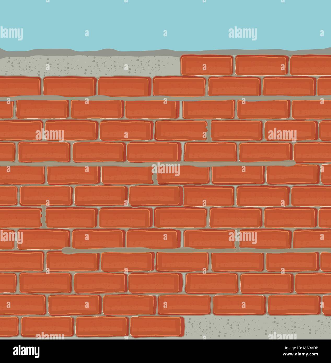 Brick wall graphic design, vector illustration theme Stock Vector Image ...