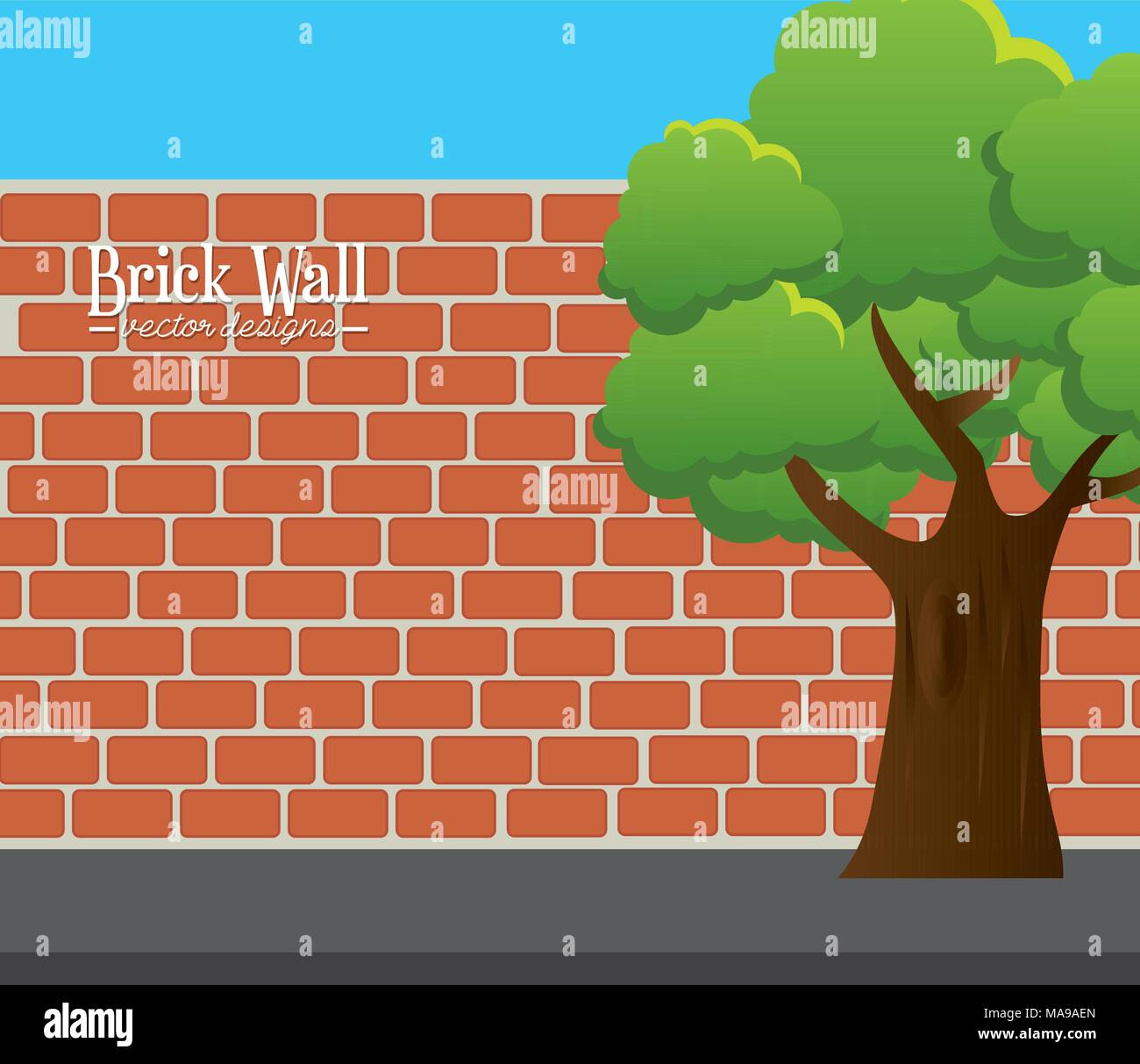 Brick wall graphic design, vector illustration theme Stock Vector Image ...