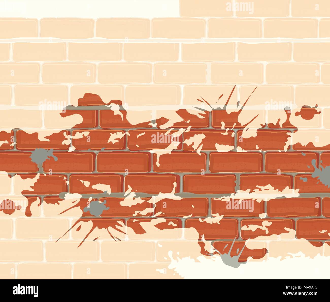 Brick wall graphic design, vector illustration theme Stock Vector Image ...