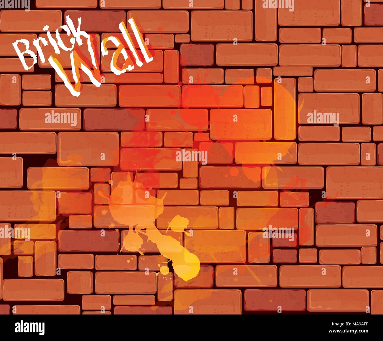 Brick wall graphic design, vector illustration theme Stock Vector Image ...