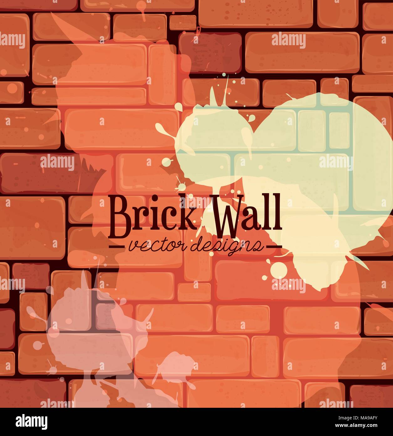 Brick wall graphic design, vector illustration theme Stock Vector Image ...