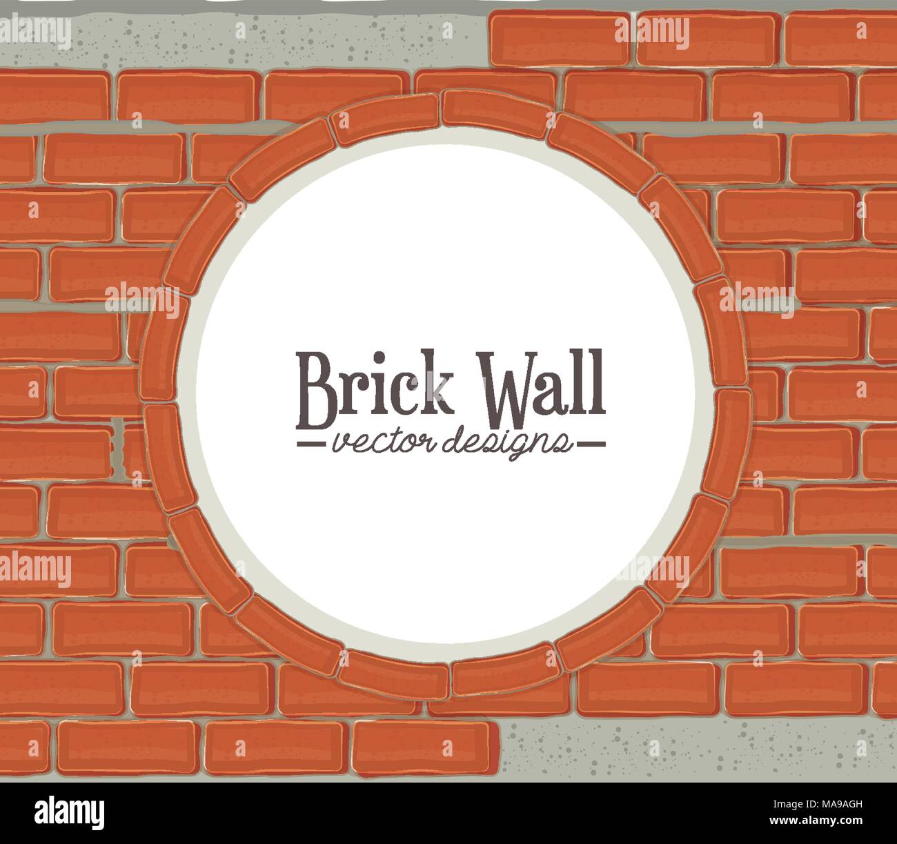 Brick wall graphic design, vector illustration theme Stock Vector Image ...