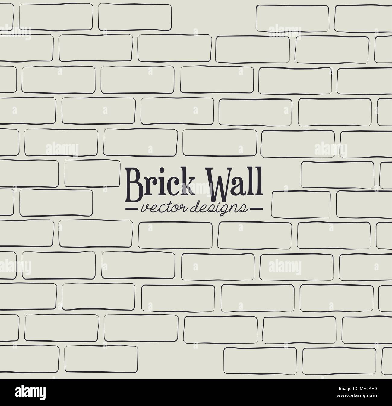 Brick wall graphic design, vector illustration theme Stock Vector Image ...