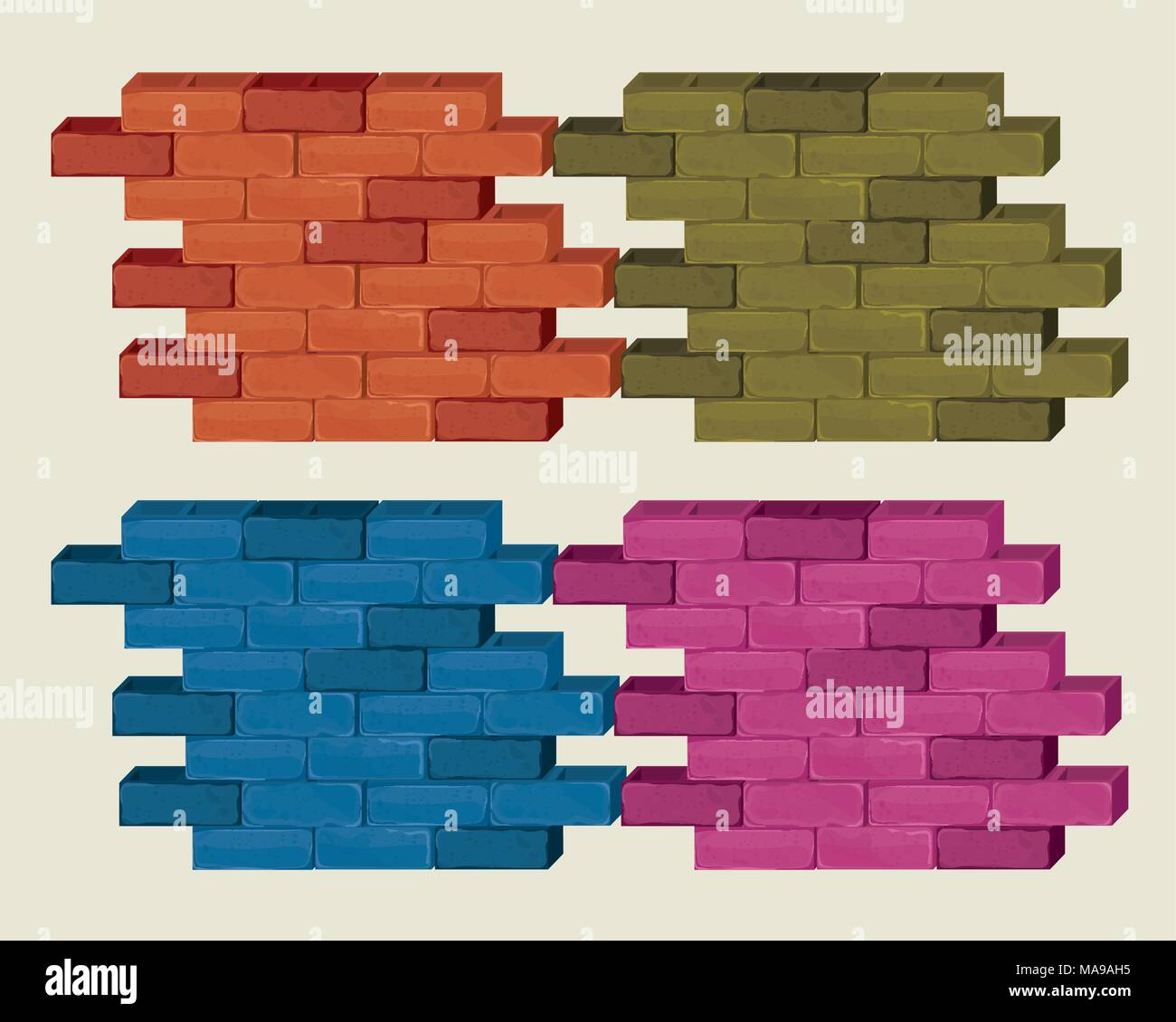 Brick wall graphic design, vector illustration theme Stock Vector Image ...