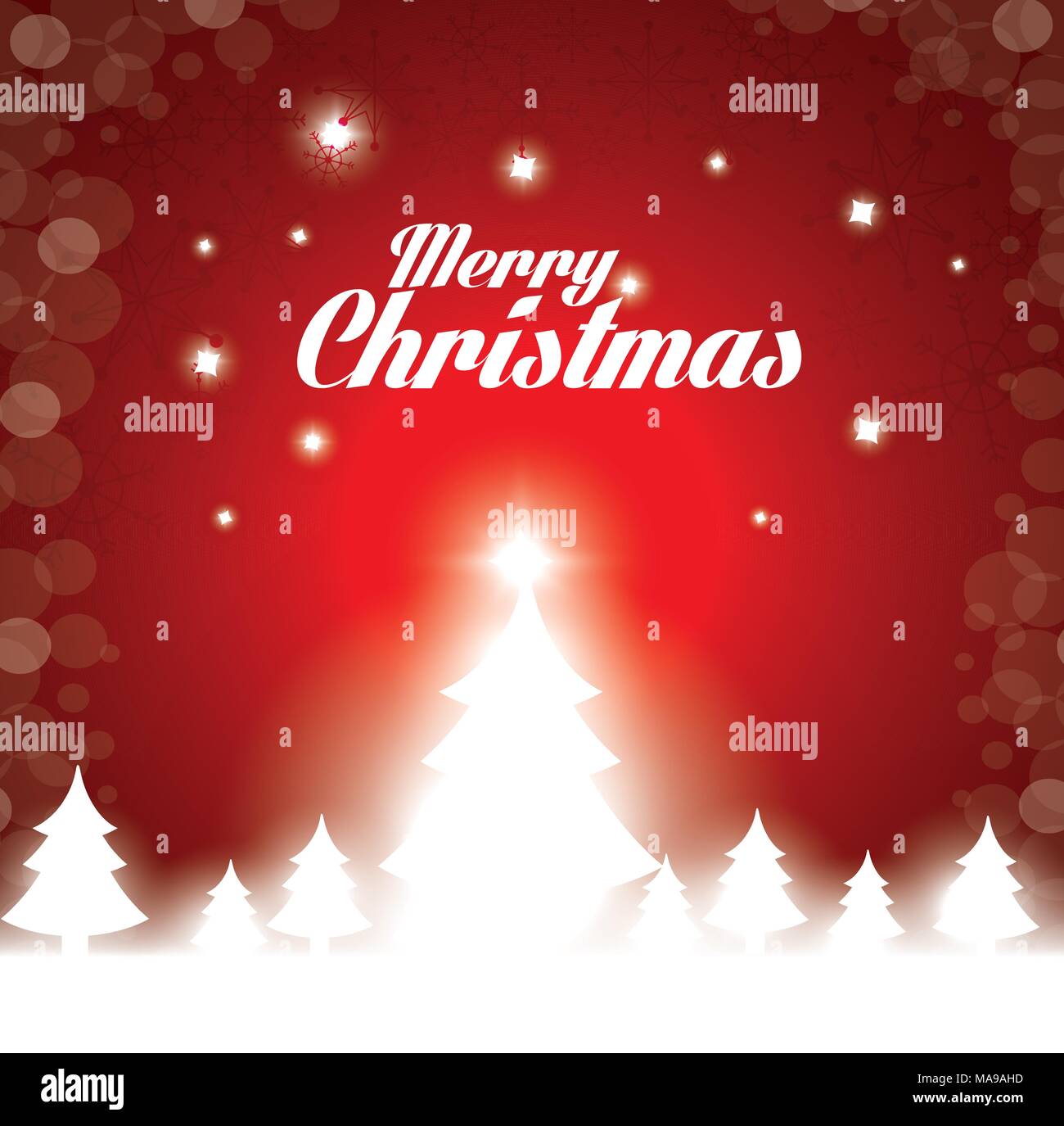Merry christmas colorful card design, vector illustration graphic Stock ...