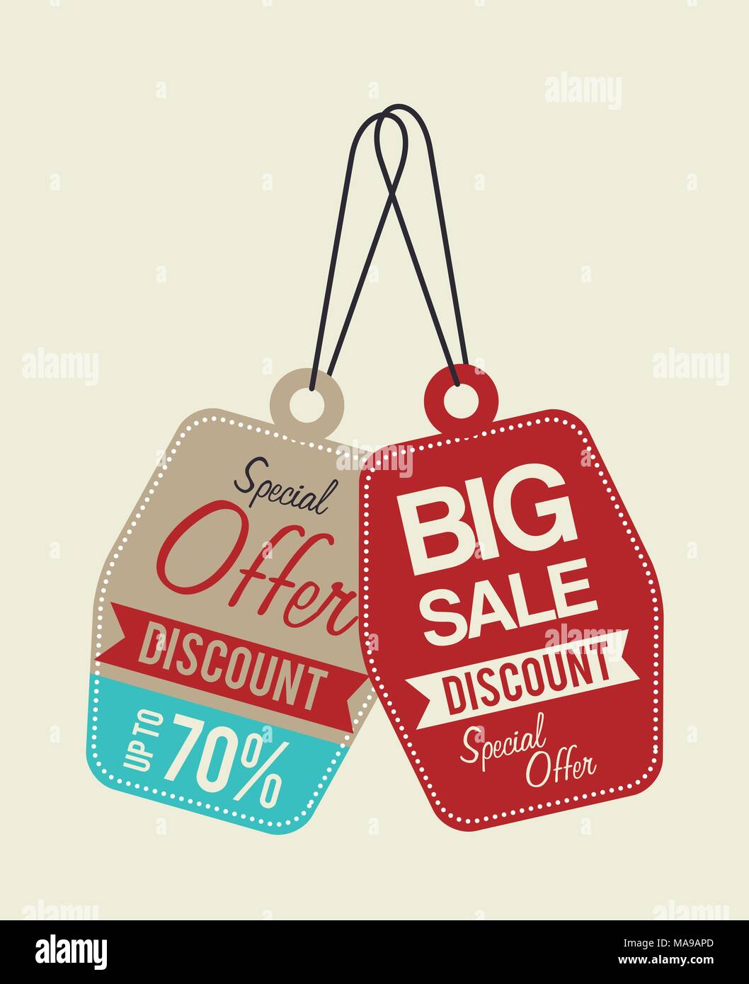 Shopping offers and sales graphic design, vector illustration Stock ...