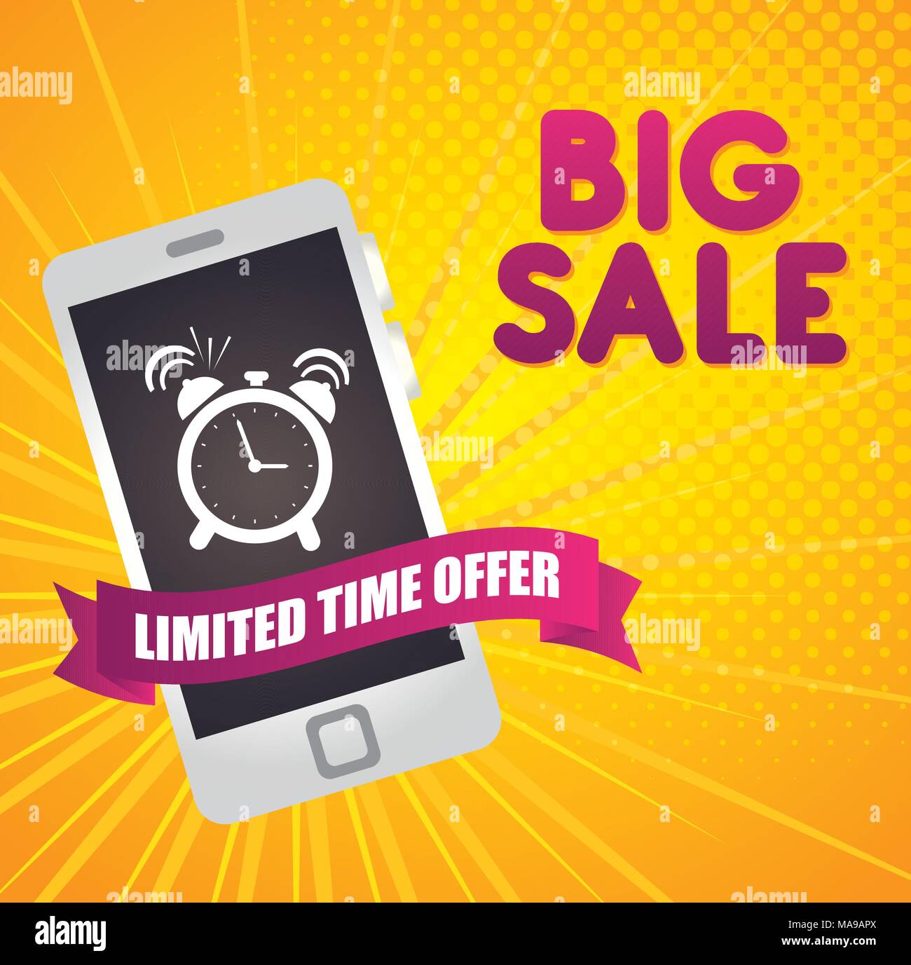 Shopping offers and sales graphic design, vector illustration Stock ...