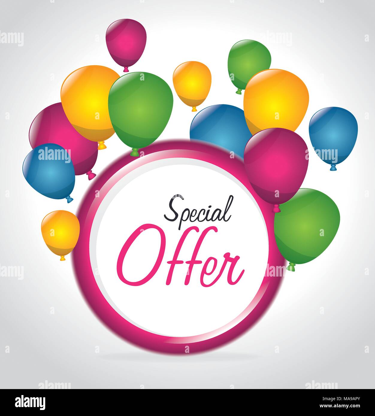Shopping offers and sales graphic design, vector illustration Stock ...