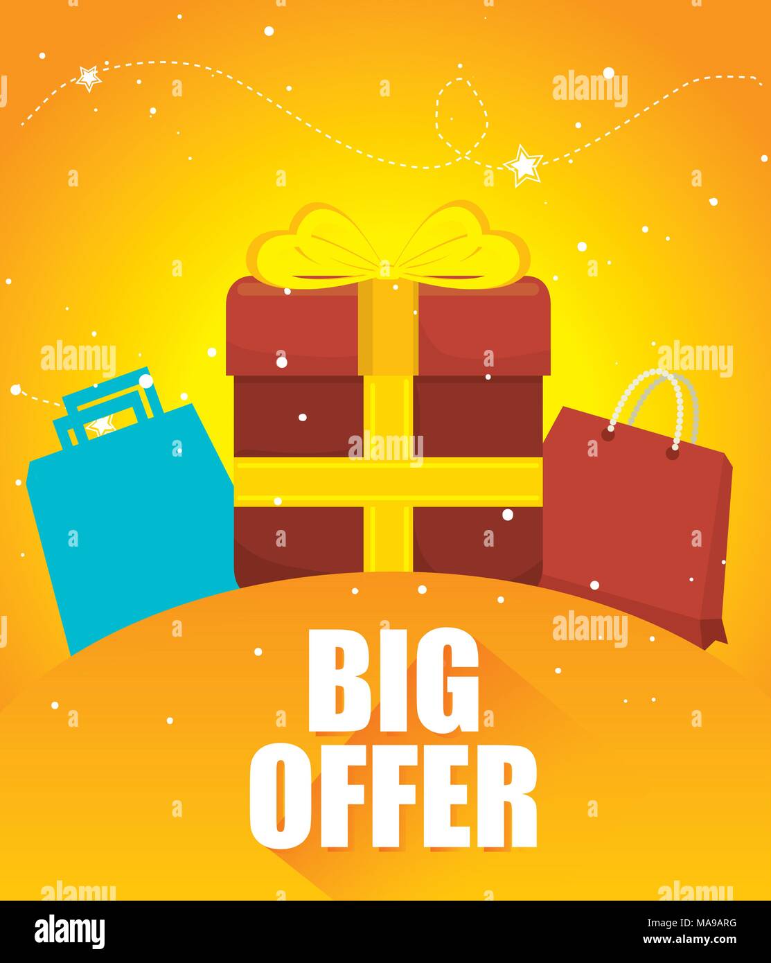 Shopping offers and sales graphic design, vector illustration Stock ...