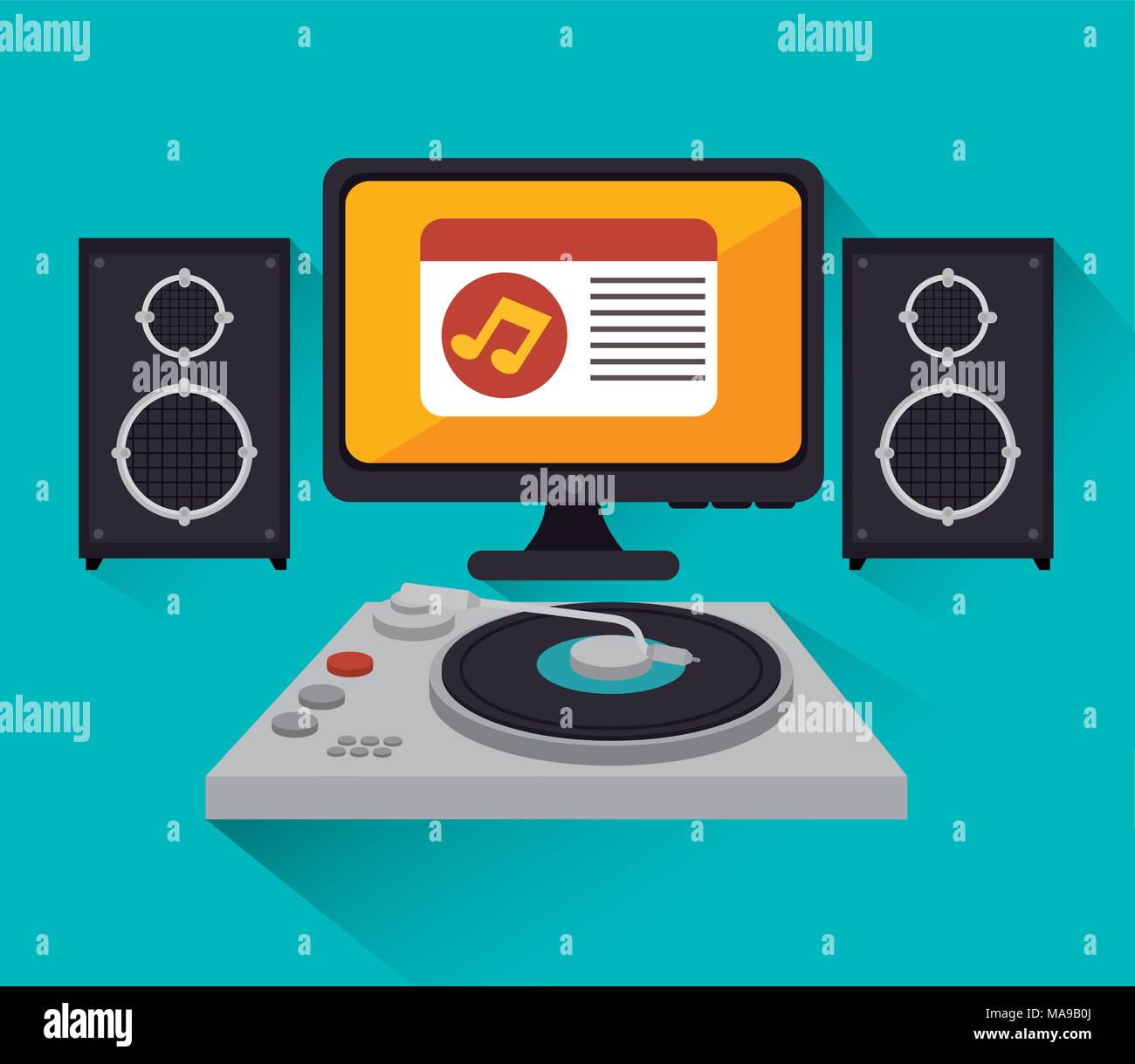Dj screen Stock Vector Images - Alamy